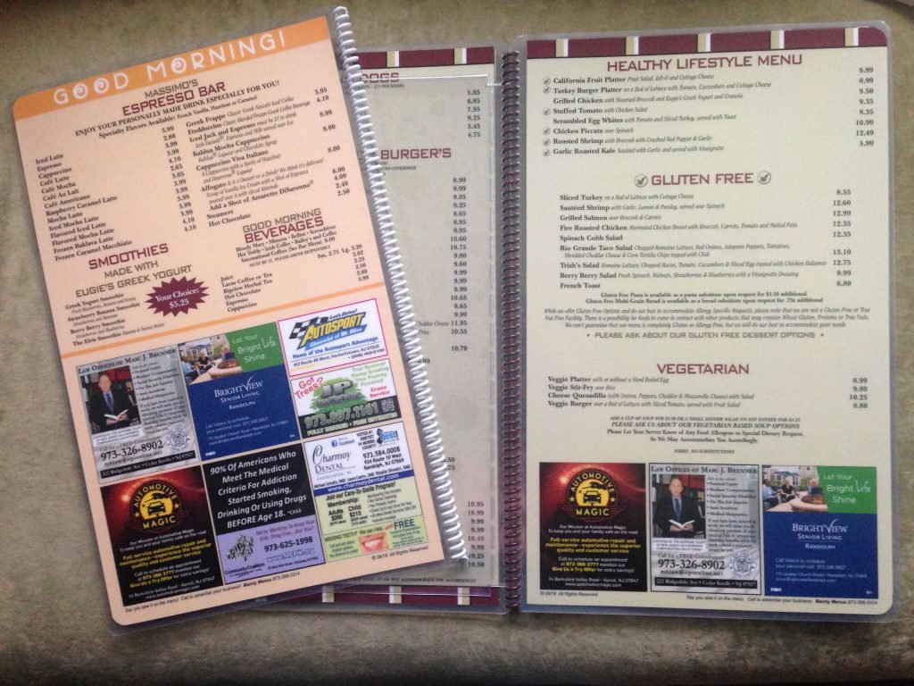 Menu Program - Mainly Menus, LLC